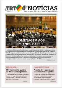 Lançada a nova edição do TRT4 Notícias (maio/junho) | Portal TRT4