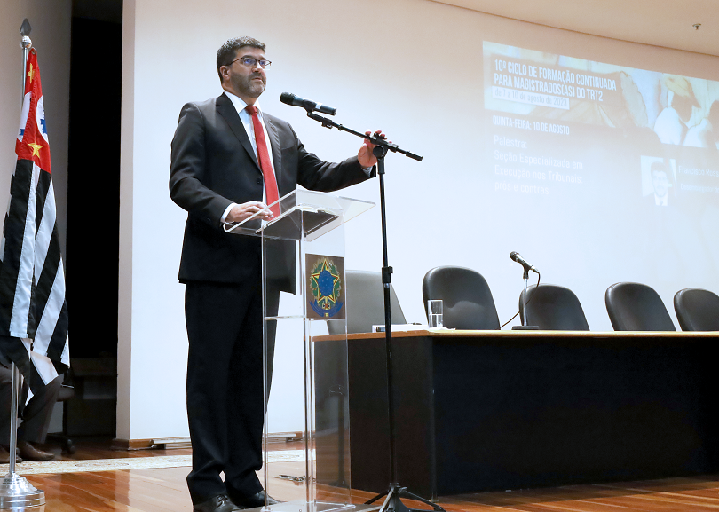 Presidente Francisco Rossal palestra em capacitação de magistrados do ...